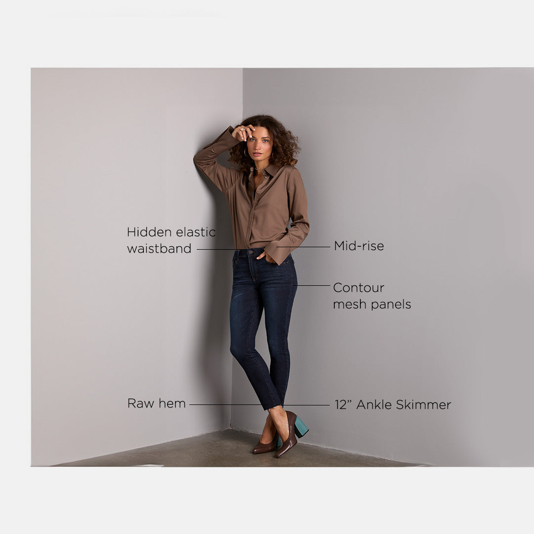 Charlotte Mid-Rise Ankle Skimmer Jeans – Wit & Wisdom