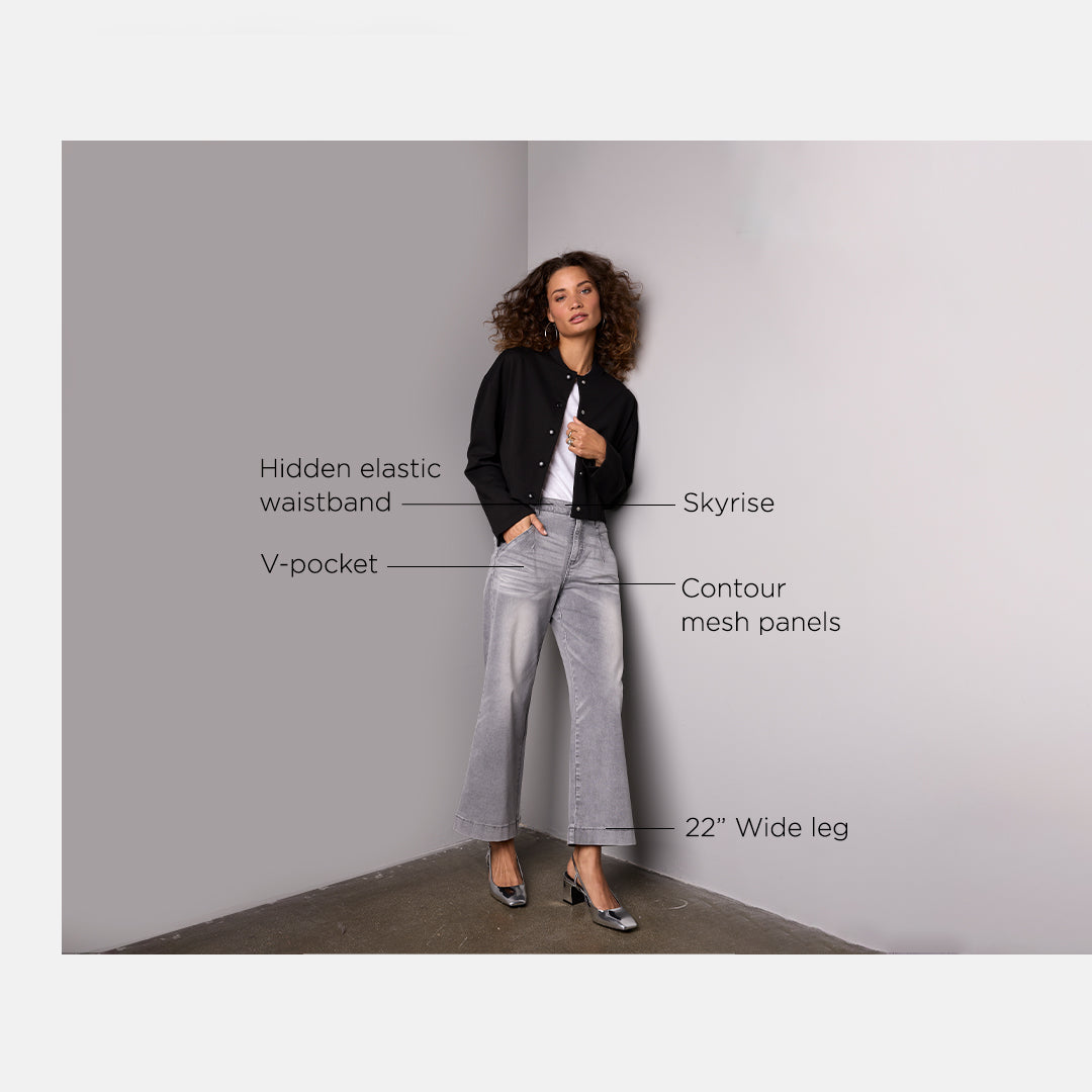 Wyatt Skyrise Wide Leg Petite Jeans – Wit & Wisdom