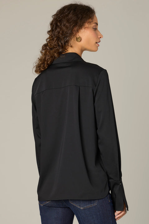 Long French Cuff Sleeve Button Down Woven Top – Wit & Wisdom